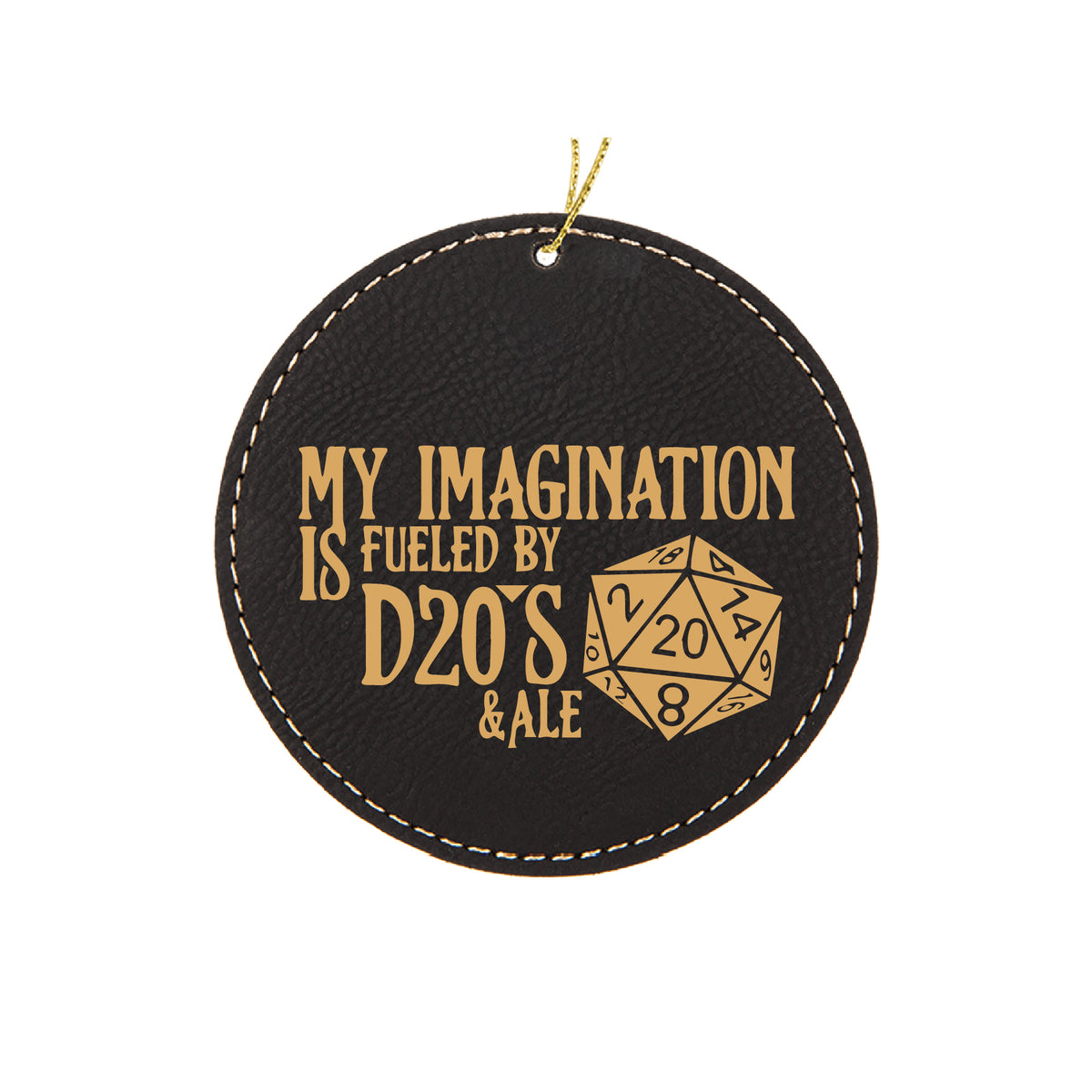 Personalized dnd drinker d20 ornament polyhedral dice gift for player ...